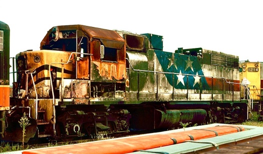 Solve ICG RR. EMD GP38-2 #9510(1776) shows the damage caused by ...