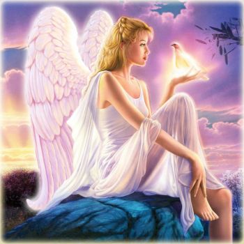 Solve Angel Messenger (Med.-Large) jigsaw puzzle online with 256 pieces