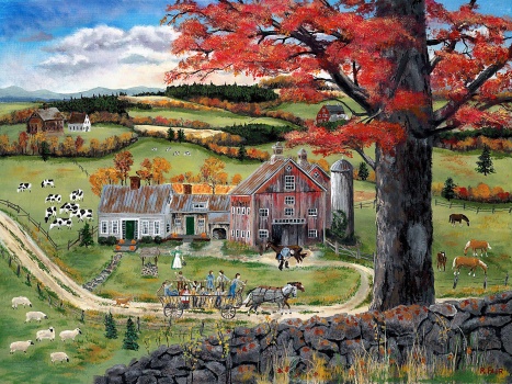 Solve Country Hay Ride jigsaw puzzle online with 352 pieces