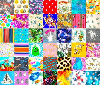 Jigsaw Puzzle | 143 pieces | PATCHWORK FRENCH TERRY 11 | Jigidi