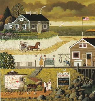 Solve Devilbelly Bay {Charles Wysocki} jigsaw puzzle online with 196 pieces