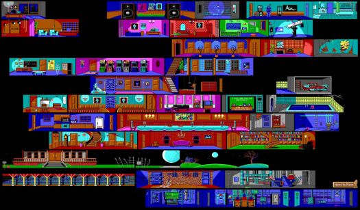 Solve PC Computer - Maniac Mansion - Map jigsaw puzzle online with 209 ...