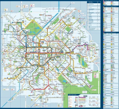 Solve Brussels Transport Map jigsaw puzzle online with 600 pieces