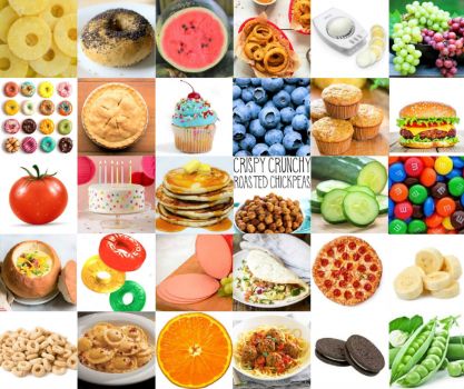 Solve ROUND FOOD jigsaw puzzle online with 437 pieces