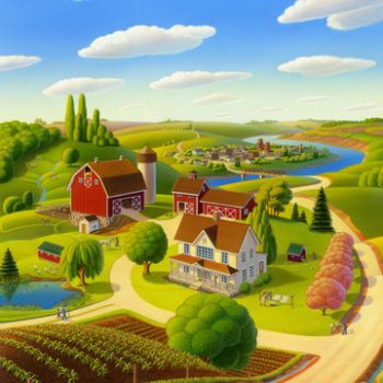 Solve country scene jigsaw puzzle online with 36 pieces