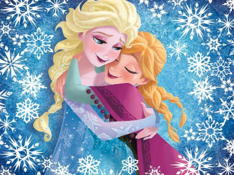 Solve Elsa And Anna From Frozen jigsaw puzzle online with 20 pieces
