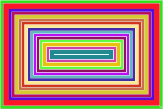 Solve Concentric Rectangles!! ~ M jigsaw puzzle online with 96 pieces