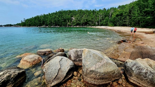 Solve Sinclair Cove, Lake Superior jigsaw puzzle online with 144 pieces Solve Sinclair Cove, Lake Superior jigsaw puzzle online with 144 pieces