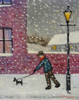 Solve The Morning Walk by Reg Mummery jigsaw puzzle online with 80 pieces
