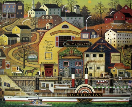 Solve Bostonian {Charles Wysocki} jigsaw puzzle online with 195 pieces