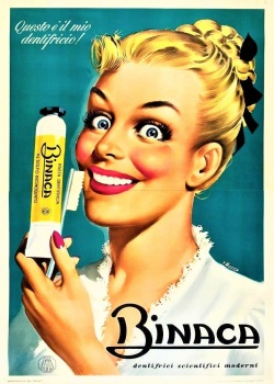 Solve Themes Vintage ads - Binaca Toothpaste jigsaw puzzle online with ...