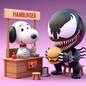 Solve Snoopy jigsaw puzzle online with 100 pieces