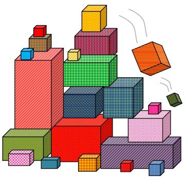 Solve Medium Boxes jigsaw puzzle online with 196 pieces
