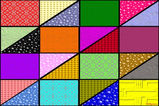 Solve triangles and rectangles jigsaw puzzle online with 96 pieces