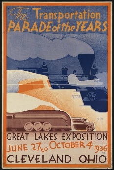 Solve Great Lakes Exposition Poster 1936 jigsaw puzzle online with 70 ...
