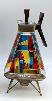 Solve Warming carafe with a stained glass pattern (ca. late 50s-early ...