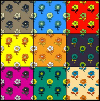 Solve Flower patterns 93 jigsaw puzzle online with 324 pieces