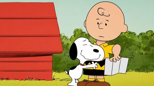 Solve Snoopy e Charlie Brown jigsaw puzzle online with 45 pieces