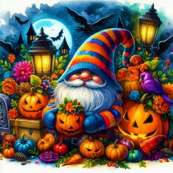Solve Chester showing off his pumpkins- Halloween jigsaw puzzle online ...