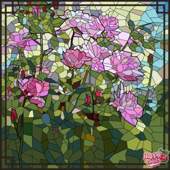 Solve stained glass window jigsaw puzzle online with 196 pieces