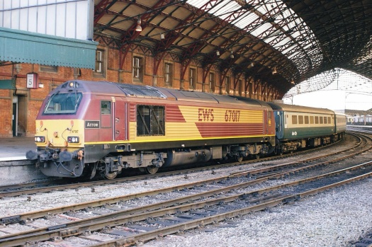Solve EWS Class 67 67017 Arrow at Bristol Temple Meads. jigsaw puzzle ...