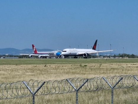 Solve Boeing 747-8 Not without my mask Livery Cargolux + Boeing 787-9 ...