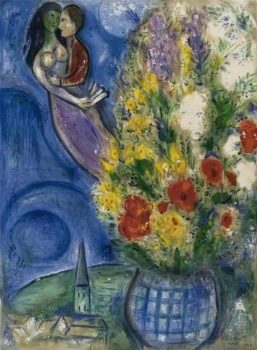 Solve Marc Chagall art jigsaw puzzle online with 24 pieces
