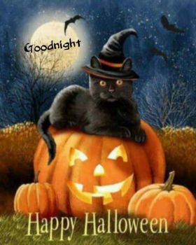 Solve Good Night - Happy Halloween jigsaw puzzle online with 63 pieces