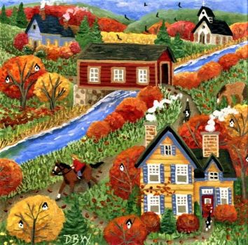 Jigsaw Puzzle | 144 pieces | Colorful Fall Day | Jigidi
