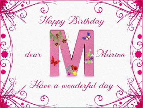 Solve Happy Birthday dear Marion (marionugchelen) jigsaw puzzle online ...