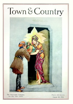 Solve Town & Country, Aug 1916, cover by William Andrew 'Willy' Pogany ...