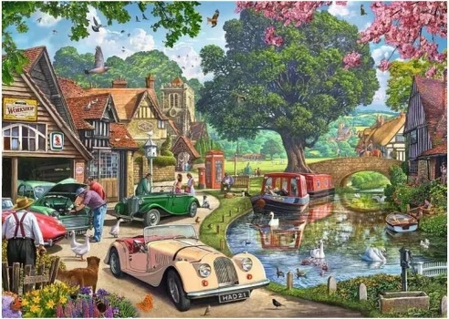 Solve Vintage 🏡_🚗 jigsaw puzzle online with 130 pieces