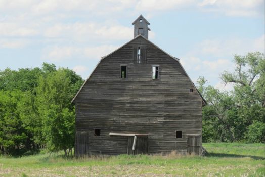 Solve An Old Barn Near Ludell, Kansas jigsaw puzzle online with 35 pieces
