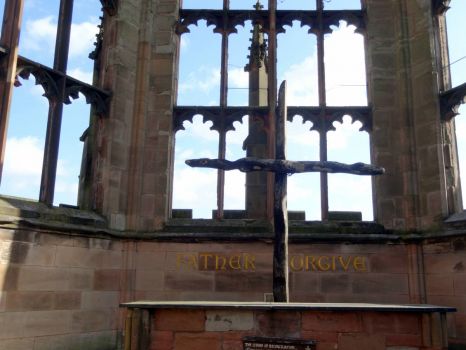 Solve Charred Cross in the Old Coventry Cathedral (2) jigsaw puzzle ...