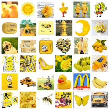 Solve YELLOW THINGS jigsaw puzzle online with 144 pieces