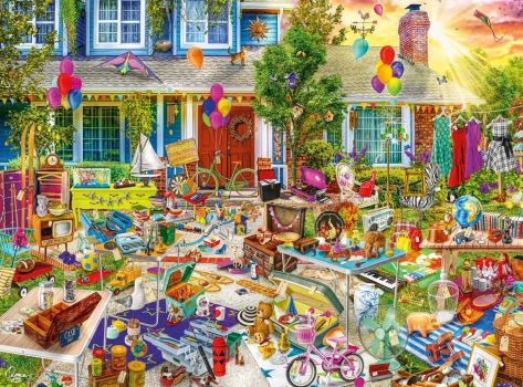 Solve Clearing the Garage jigsaw puzzle online with 450 pieces