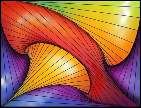 Solve Geometry art jigsaw puzzle online with 99 pieces