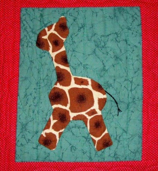 Solve Animal quilt - giraffe block jigsaw puzzle online with 25 pieces