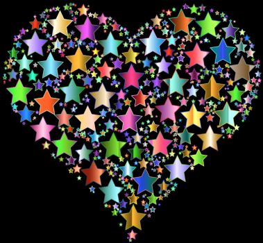 Solve Heart and stars jigsaw puzzle online with 132 pieces