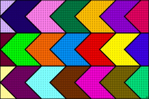 Solve Chevrons!! ~ T jigsaw puzzle online with 12 pieces