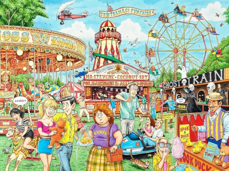 Solve The Fairground jigsaw puzzle online with 352 pieces