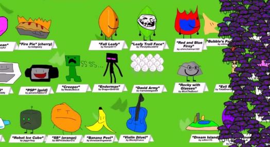Solve Recommended Characters BFDI 24 jigsaw puzzle online with 66 pieces