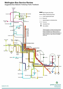 Solve Wellington Bus Service Map jigsaw puzzle online with 204 pieces