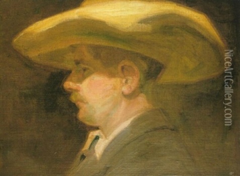 Solve A Man With A Straw Hat Walter Frederick Osborne jigsaw puzzle ...