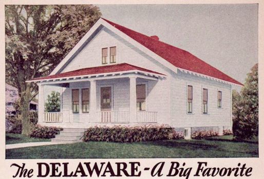 Solve 1935 Delaware house plan jigsaw puzzle online with 88 pieces