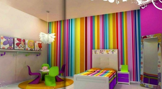 Solve colorful room for kids jigsaw puzzle online with 60 pieces