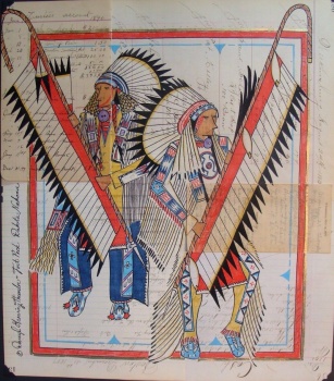 Solve Ledger Art ~ Darrell Growing Thunder (Assiniboine/Sioux) jigsaw ...