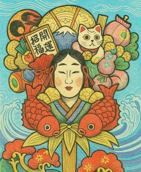 Solve Lucky Kumade Auspicious Japanese Charm for Prosperity jigsaw ...