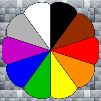 Solve Color Wheel jigsaw puzzle online with 100 pieces