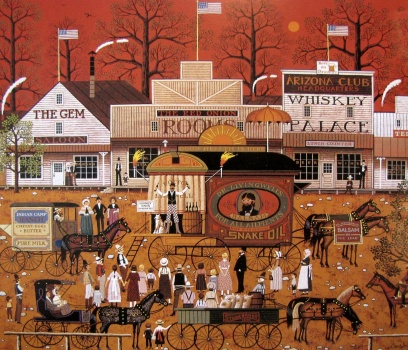 Solve Smooth Talker {Charles Wysocki} jigsaw puzzle online with 168 pieces